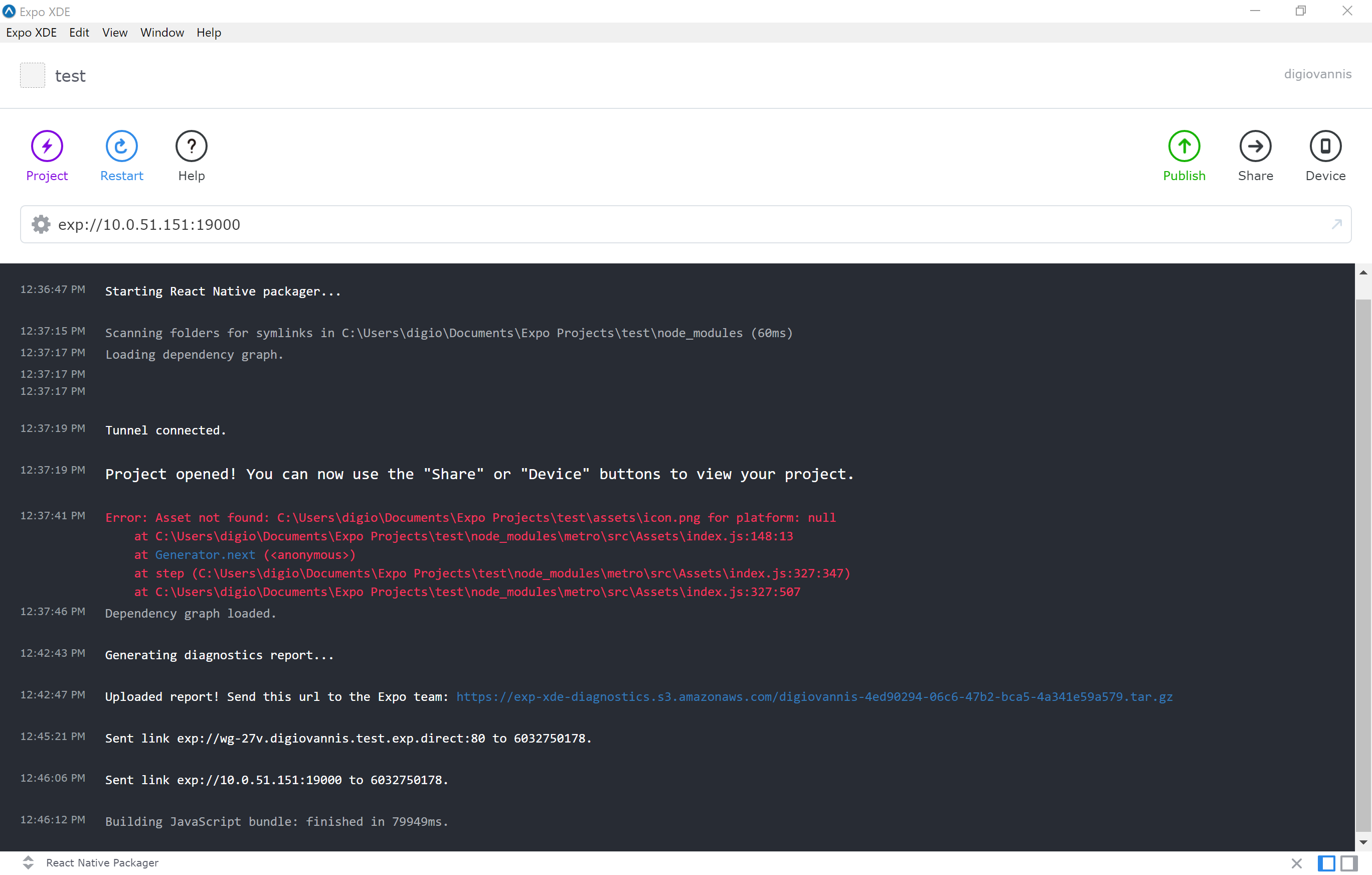 Unable to load app in expo client on Iphone with XDE · Issue #1716 ...
