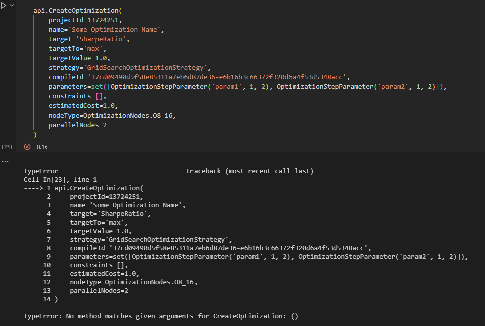 `CreateOptimization` throws error · Issue #6921 · QuantConnect/Lean ... `CreateOptimization` throws error · Issue #6921 · QuantConnect/Lean ...