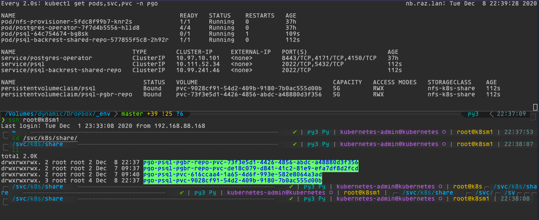 create cluster with NFS, loop Detected an earlier failed attempt to initialize · Issue #2099 ...