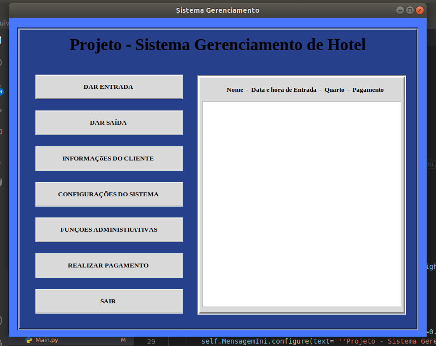 GitHub - WendelLorenzi/Sistema_Gerenciamento_Hotel: Sistema desenvolvido utilizando a biblioteca ...