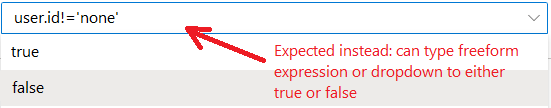 Boolean "Allow interruptions" field does not let me pick true/false from the dropdown · Issue ...