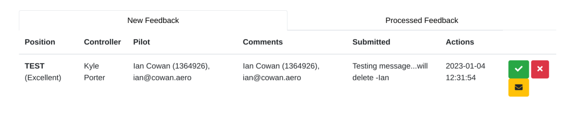 Feedback management table columns · Issue #245 · ZTL-ARTCC/Current_Website · GitHub