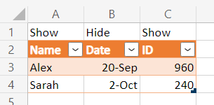 Hide rows / columns based on condition · Issue #529 · OfficeDev/office-scripts-docs · GitHub
