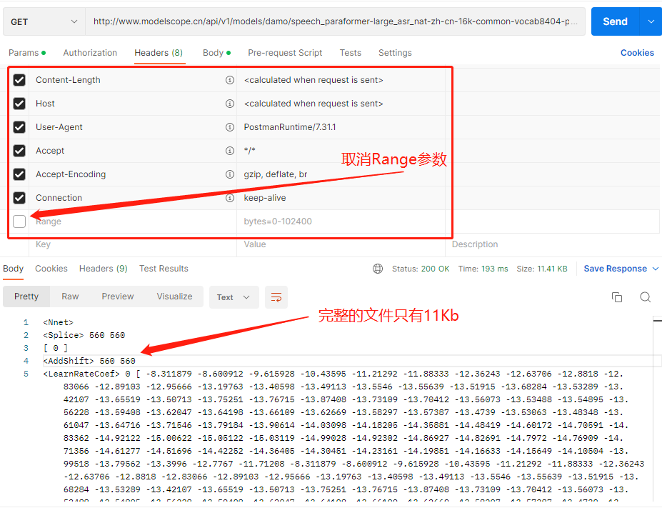 Range Param of Http Header may be Denied by Many Router · Issue #197 · modelscope/modelscope ...