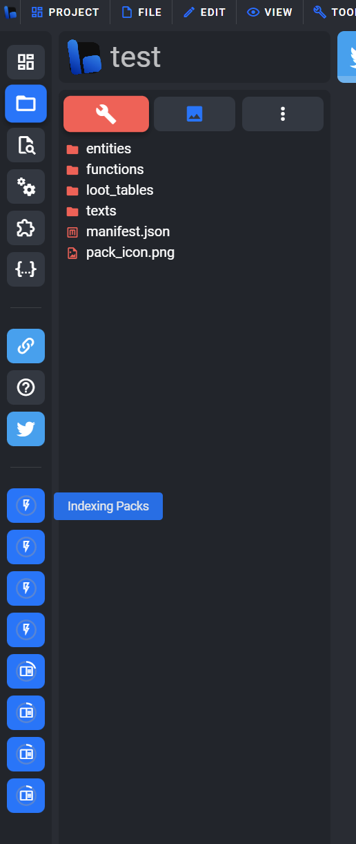 Indexing Packs and Loading Auto-Completion won't finish · Issue #916 · bridge-core/editor · GitHub