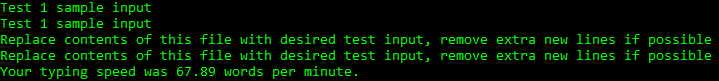 GitHub - m-ar-k/typing_speed: Command line program that calculates ...