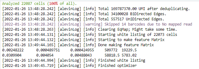 [Alevin] alevin quantification produce a lot fewer cells than expected · Issue #742 · COMBINE ...