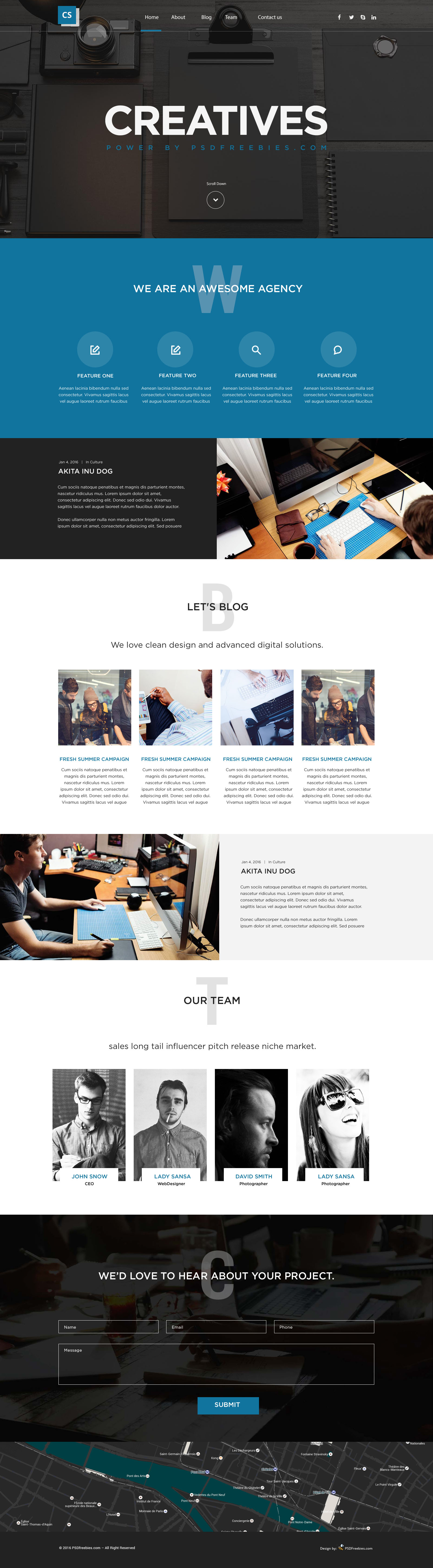 GitHub - simzim/creatives-website: html + scss