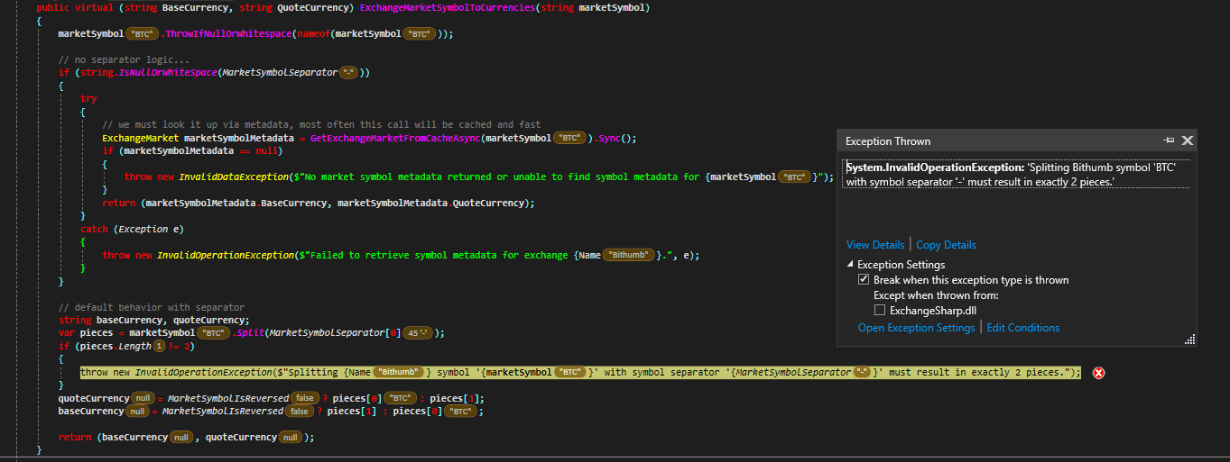 Bithumb OnGetTickersAsync Broken · Issue #436 · DigitalRuby/ExchangeSharp · GitHub