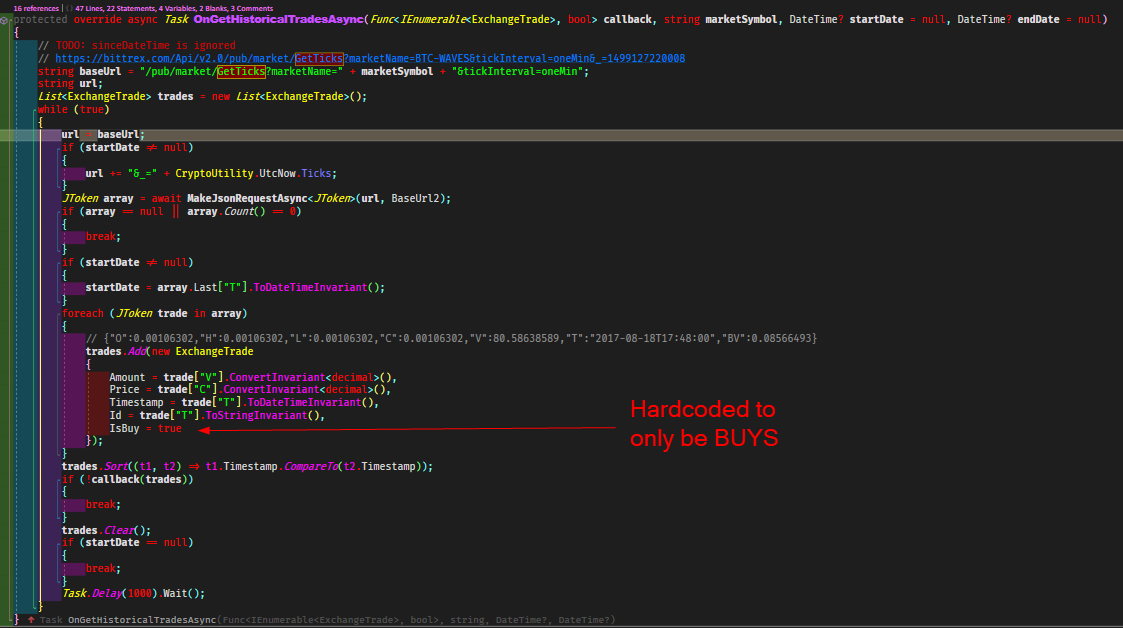 Inconsistencies with GetRecentTradesAsync / GetHistoricalTradesAsync across Exchanges · Issue ...