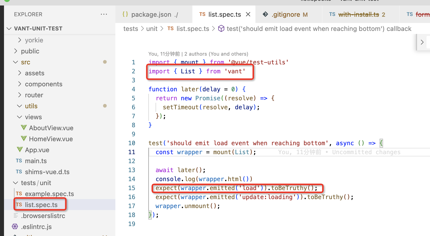jest测试，获取不到vant-list的load事件 · Issue #11573 · youzan/vant · GitHub