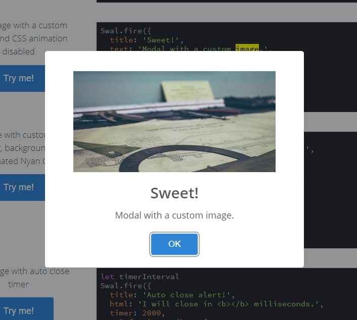 Image and Text ordering in Alerts · Issue #1785 · sweetalert2/sweetalert2 · GitHub