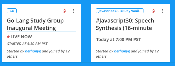Design/UI feedback: can we improve the display of events? · Issue #696 · codebuddies/codebuddies ...