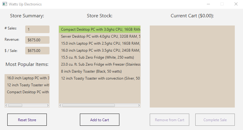 GitHub - phampe68/ElectronicsStore: uploading finished project