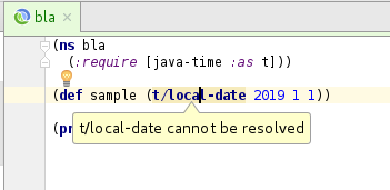 Add `import-vars` hook for Clojure.Java-Time · Issue #1670 · cursive-ide/cursive · GitHub