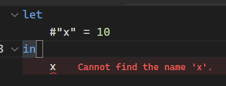 [BUG] the quoted identifier `#"x"` and `x` do not match · Issue #151 ...
