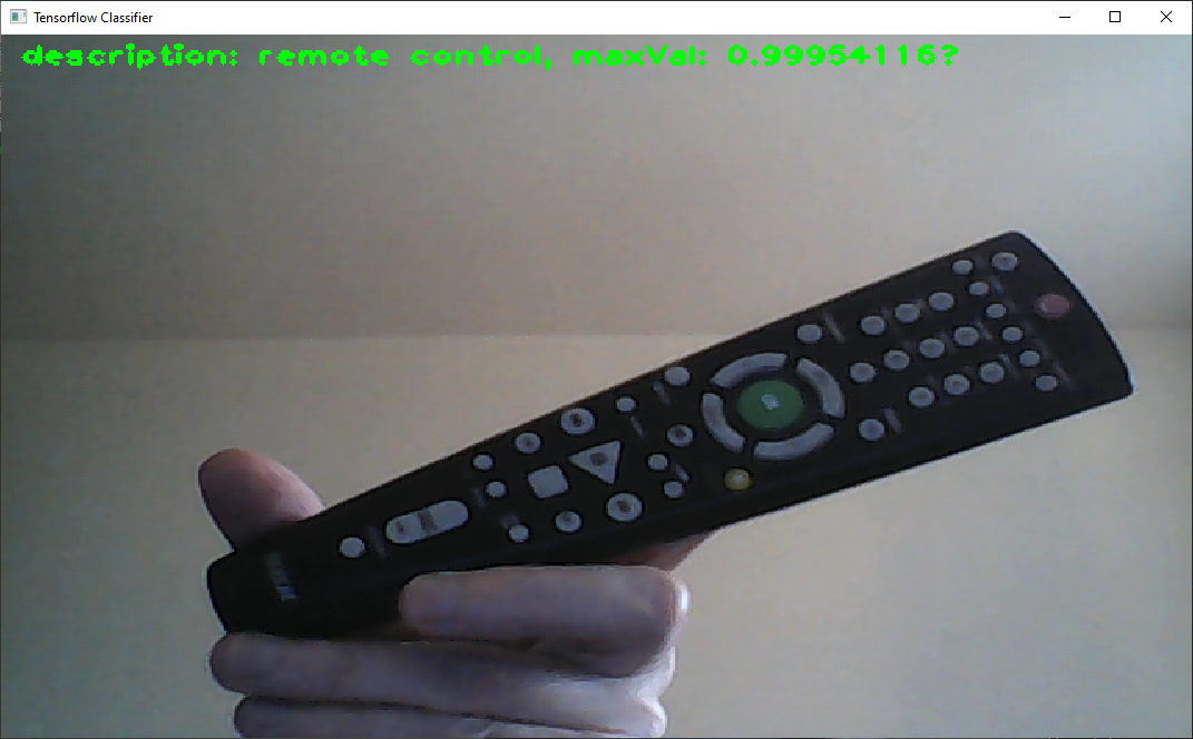 GitHub - chewac/tf-cl: tensorflow object classification from webcam with go