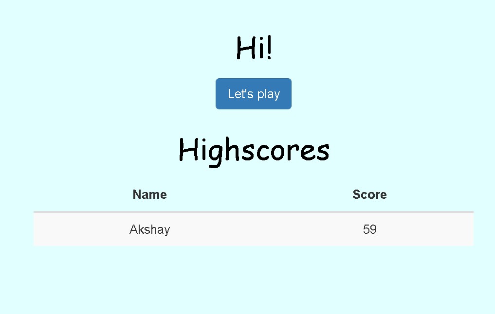 GitHub - AkshayGavai/Random_Word_Game: The objective of the project was ...