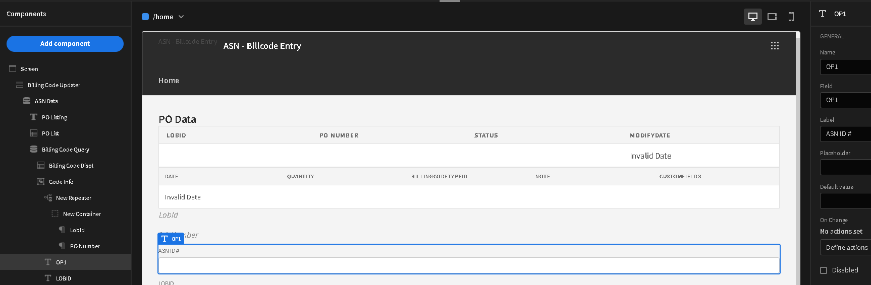 Show/Hide fields on form based on values from REST query from a table. · Budibase budibase ...