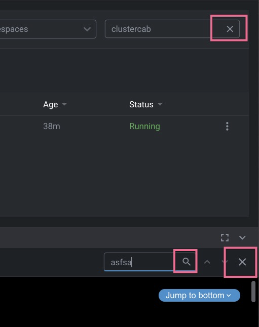 search clear buttons are not consistent · Issue #1889 · lensapp/lens · GitHub