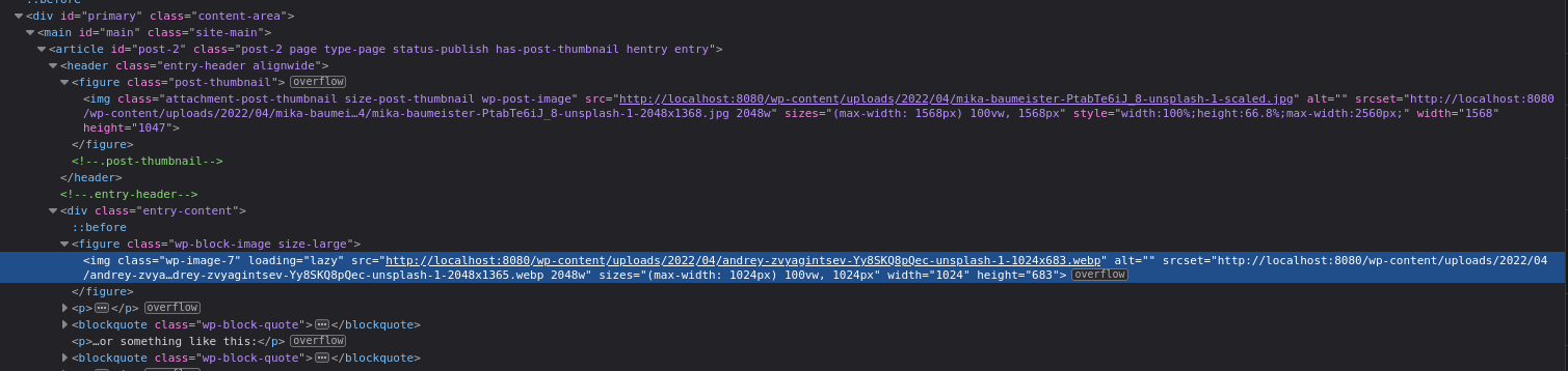 Featured Image does not use WebP · Issue #283 · WordPress/performance ...