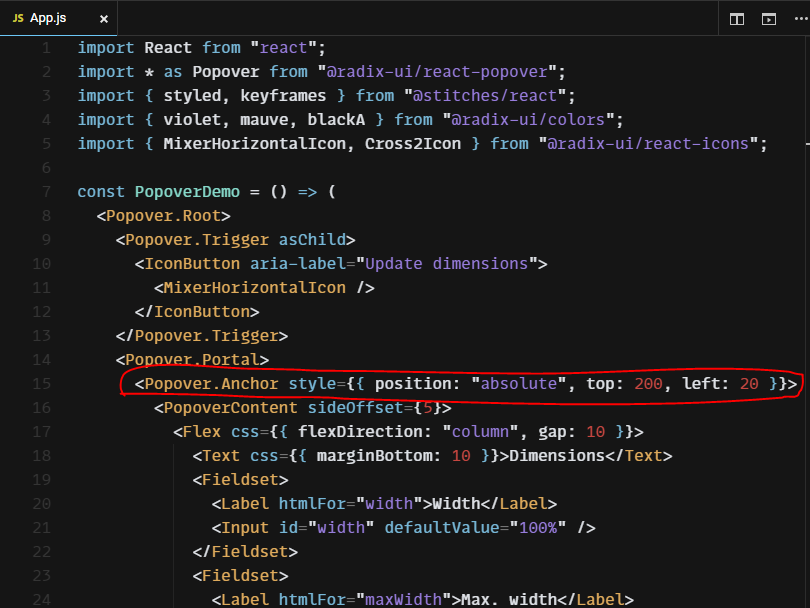 Popovercontent Not Positioned Against To Popoveranchor At Mount · Issue 1799 · Radix Ui 