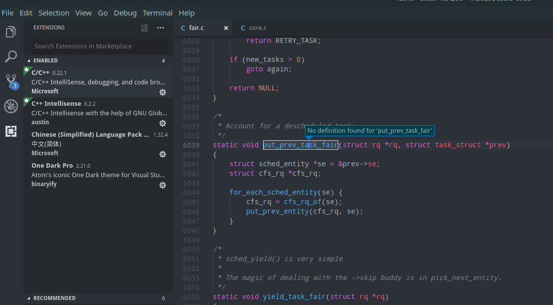 F12(Go to defination) is invalid in c++ project. · Issue #1657 ...