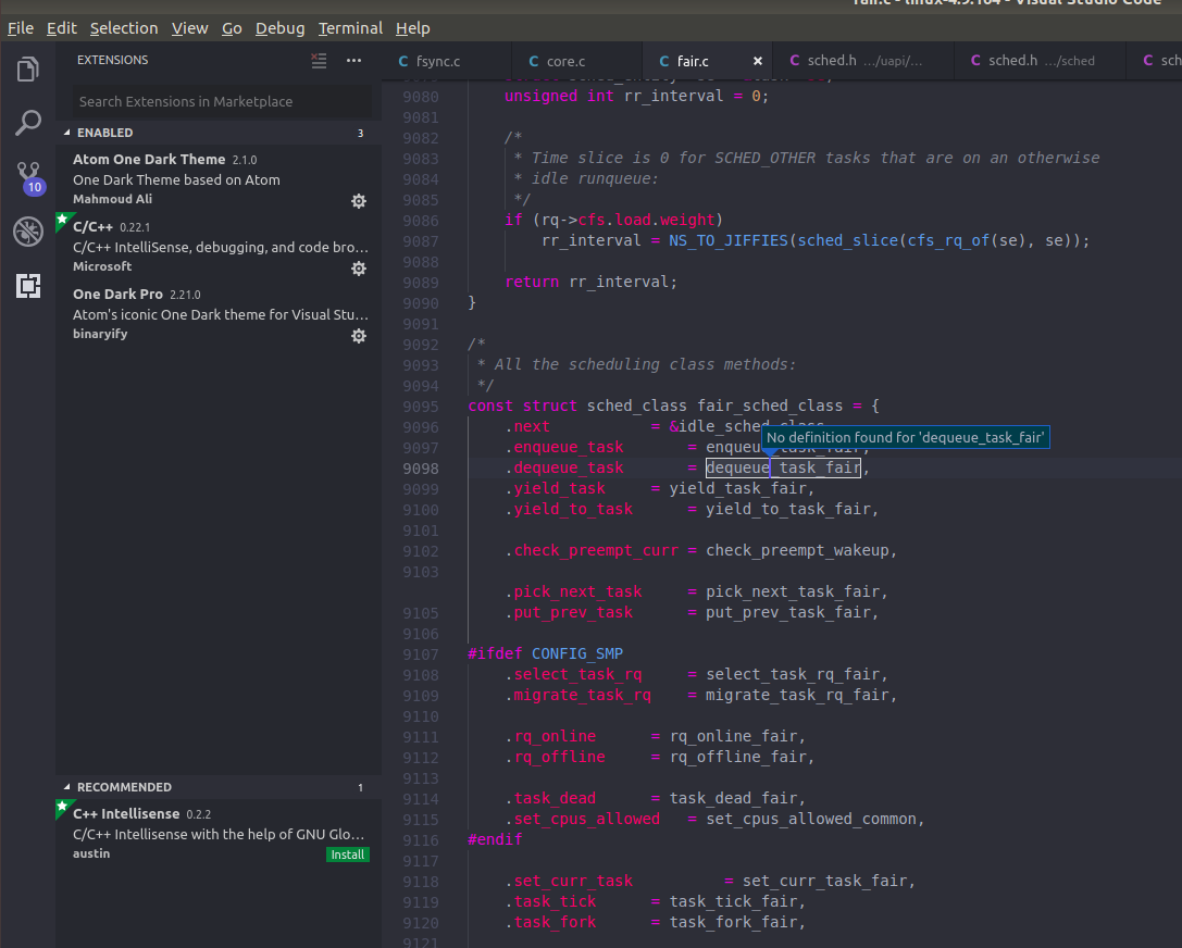 F12(Go to defination) is invalid in c++ project. · Issue #1657 · microsoft/vscode-cpptools · GitHub