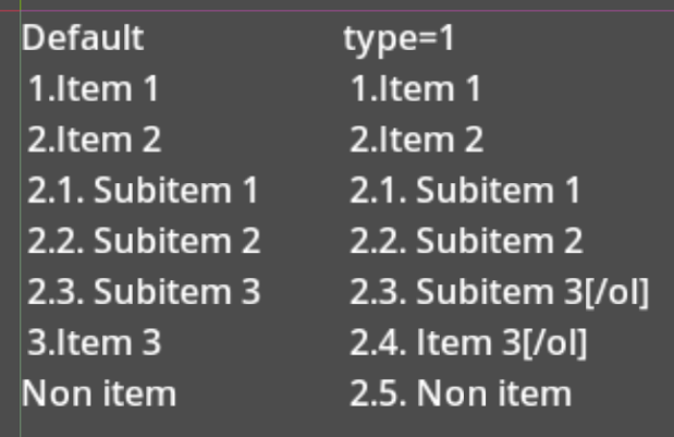 BBCode `[ol type=1]` in RichTextLabel can't close. · Issue #57241 · godotengine/godot · GitHub