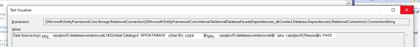 Connectionstring User Id Modified Internally By Efcore · Issue 23149 · Dotnetefcore · Github