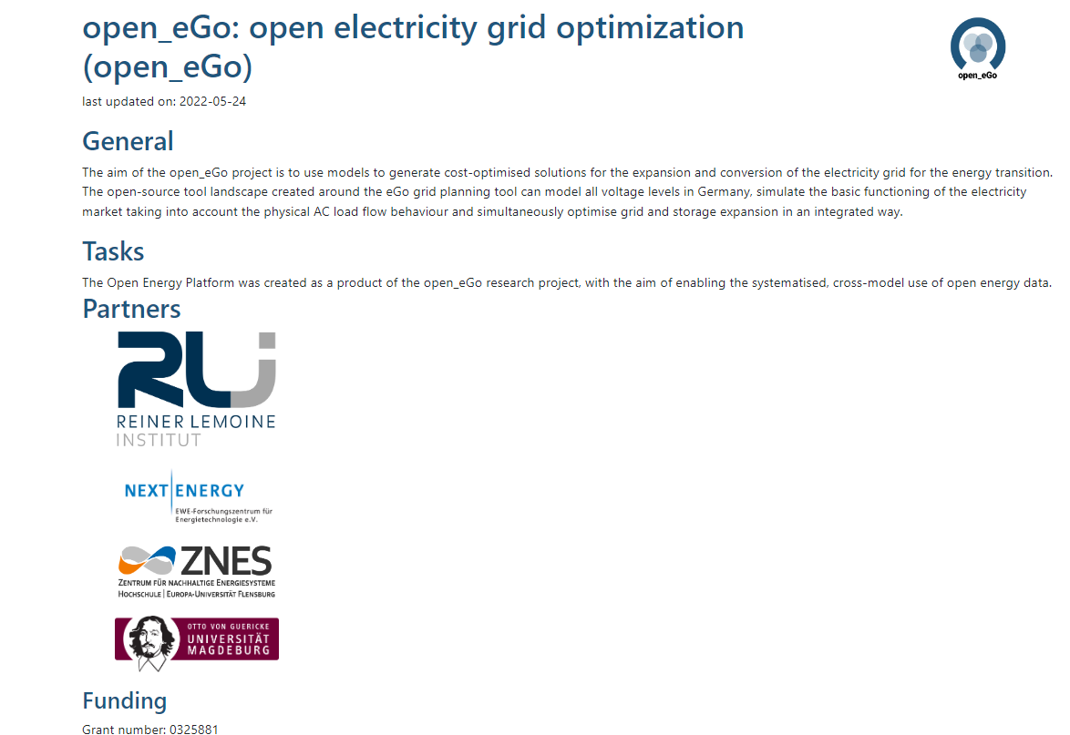 Create subpages for all reseach projects · Issue #971 · OpenEnergyPlatform/oeplatform · GitHub