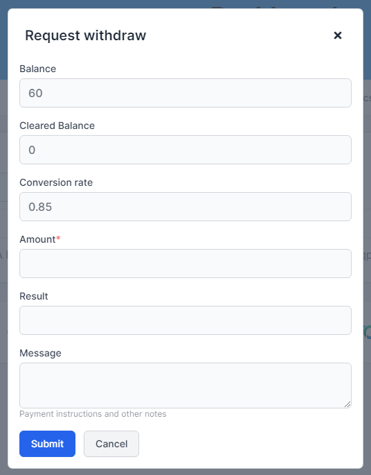 Credits Show Withdrawal Limits In Request Withdraw Popup · Issue 4138 · Unacmsuna · Github 9616