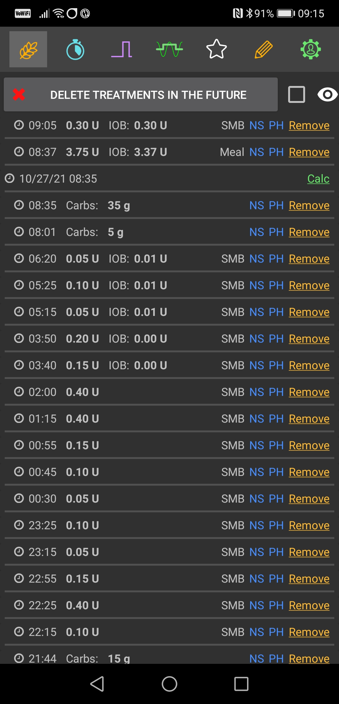 [3.0-beta1] Incorrect COB · Issue #788 · nightscout/AndroidAPS · GitHub