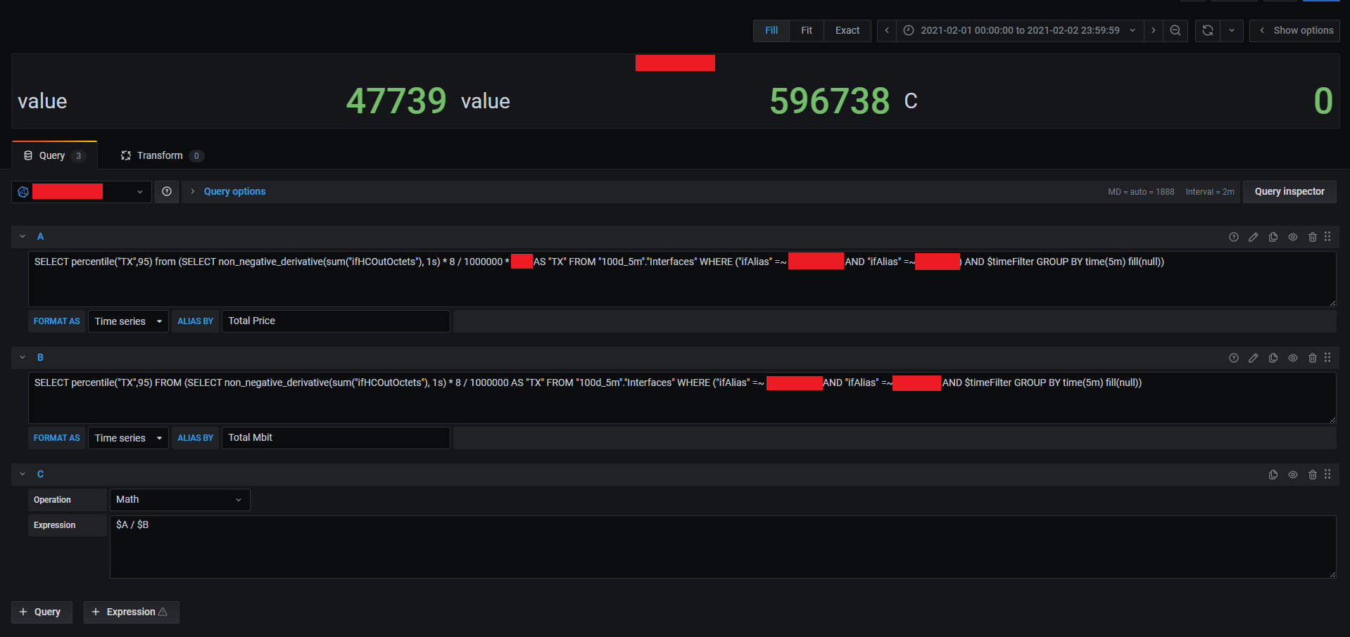 Influxdb Server Side Expression Math Not Working With Division · Issue 32484 · Grafana