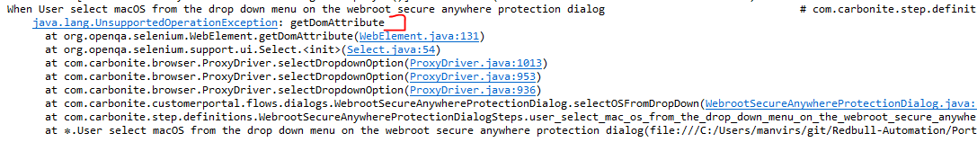 [🐛 Bug] Java Lang Unsupportedoperationexception Getdomattribute While