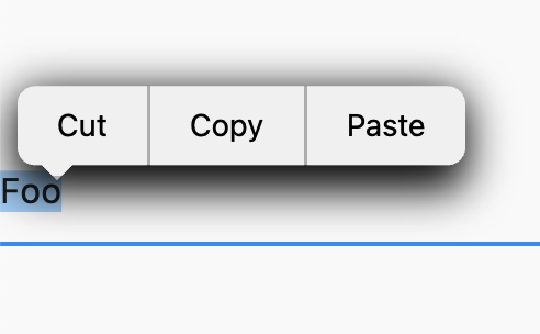 [iOS] TextField selection toolbar lacks contrast with shadow · Issue #120373 · flutter/flutter ...