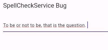 Spell check underline doesn't take effect until typing begins · Issue #132270 · flutter/flutter ...