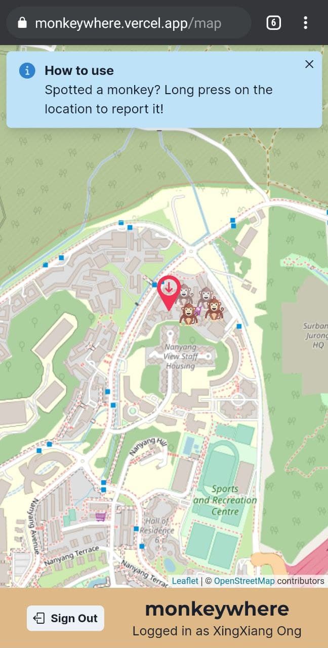 GitHub - kingstarfly/monkeywhere: A web app to help with tracking ...