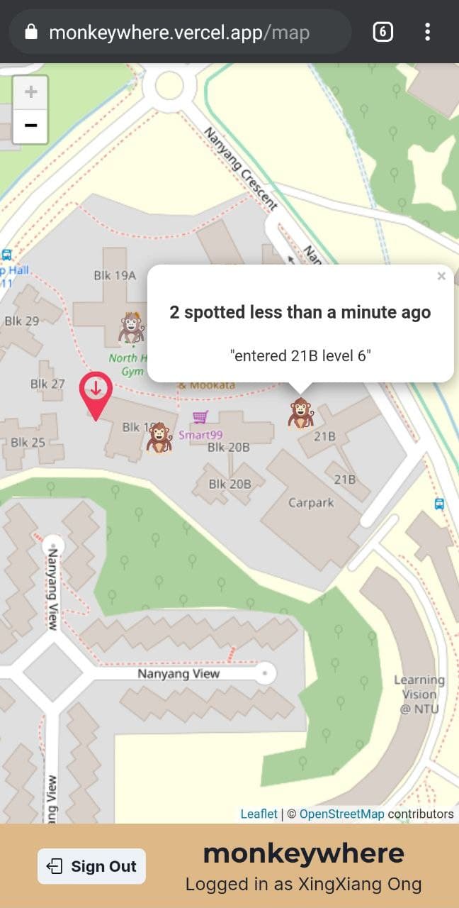 GitHub - kingstarfly/monkeywhere: A web app to help with tracking ...