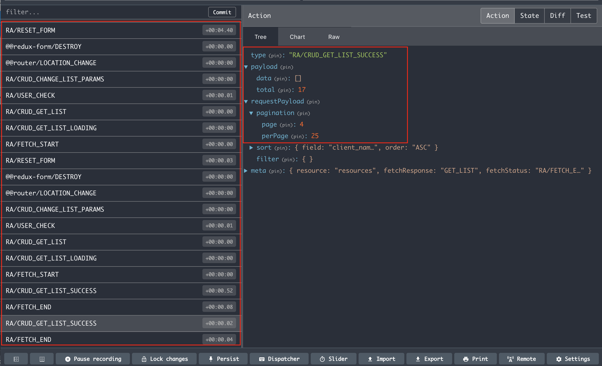 Nothing listed in the list after change the row count per page · Issue #3234 · marmelab/react ...
