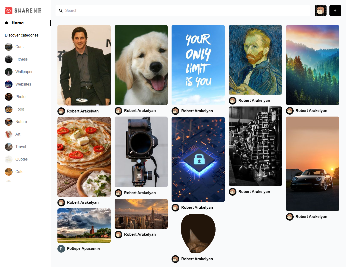 GitHub - Prizzz/shareMe-App: Image Sharing Social Media App