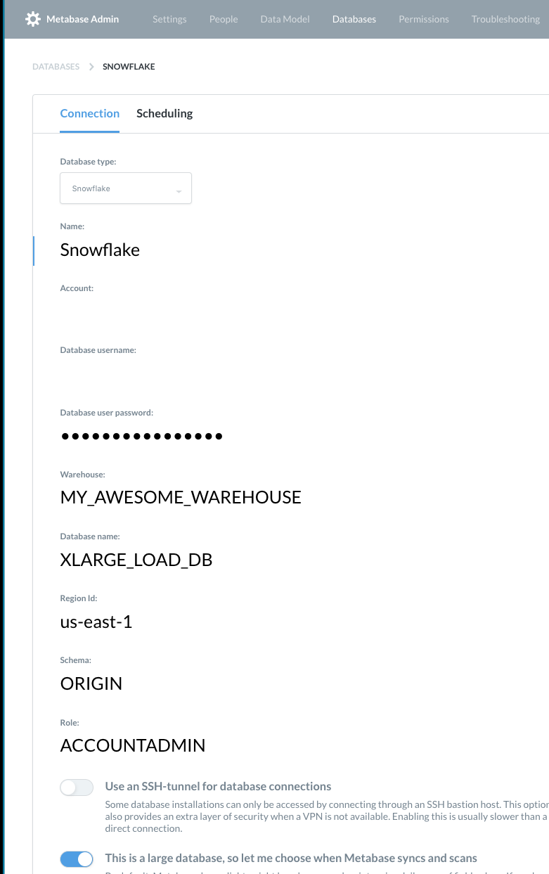Metabase Cant Find Snowflake Tables · Issue 8864 · Metabasemetabase · Github