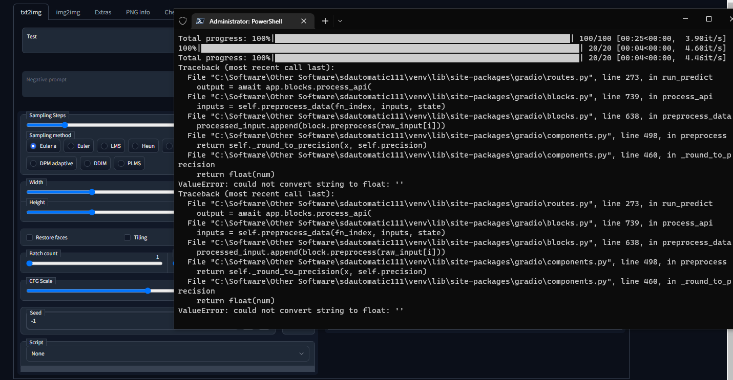 ValueError: could not convert string to float: '' · Issue #1225 · AUTOMATIC1111/stable-diffusion ...