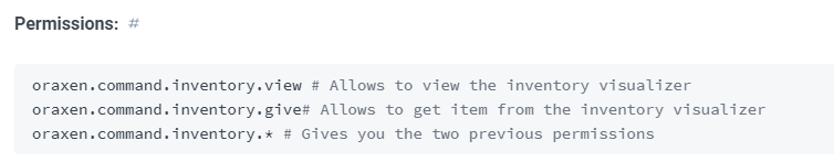 [BUG] oraxen.command.inventory.give: No such permission · Issue #788 · oraxen/oraxen · GitHub