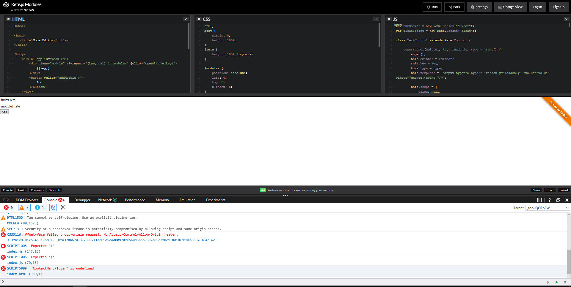 Error When Creating Nodes With V1 · Issue 127 · Retejsrete · Github