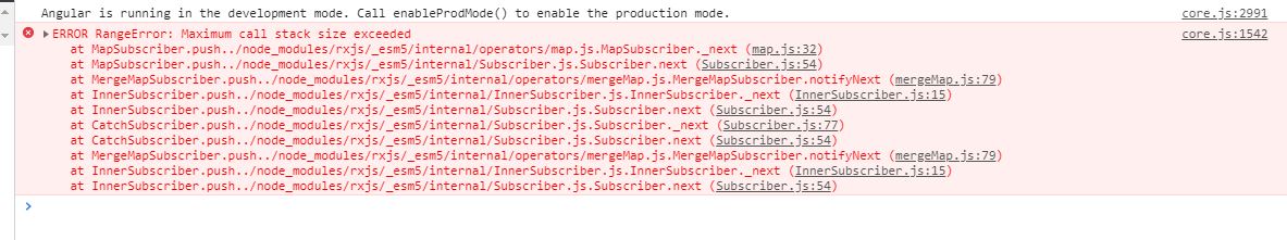 Angular 6 - LoadChildren causes Maximum Call Stack size reached · Issue #24539 · angular/angular ...