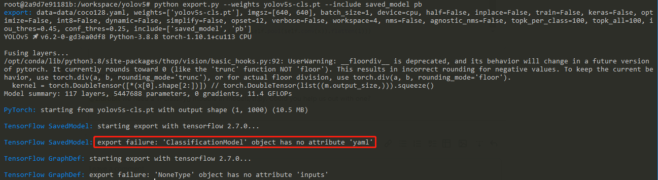 Export classification model to pb/tensorflow ? · Issue #10187 ...