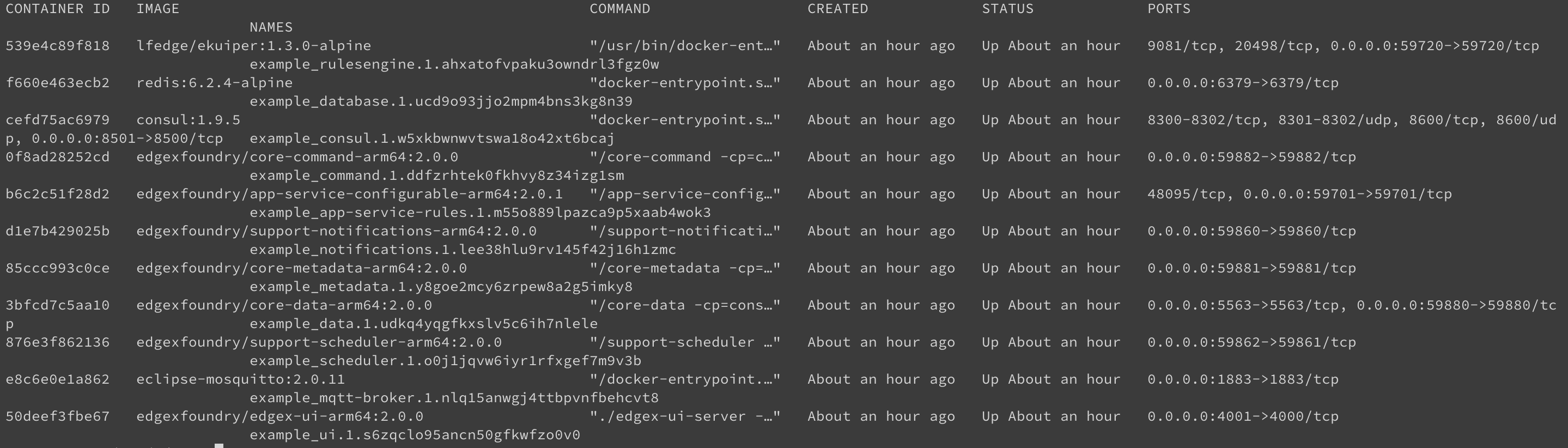 Can not use REST API to access the EdgeX service with docker swarm. · Issue #4115 · edgexfoundry ...