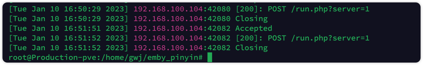 通过Webhook无法运行 直接运行可以运行 · Issue #31 · hisune/emby_pinyin · GitHub